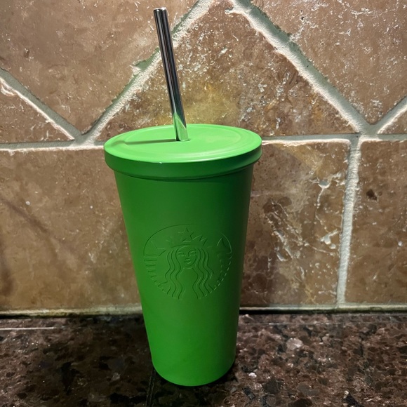 Starbucks | Kitchen | Starbucks Matte Lime Green Stainless Steel Cold ...
